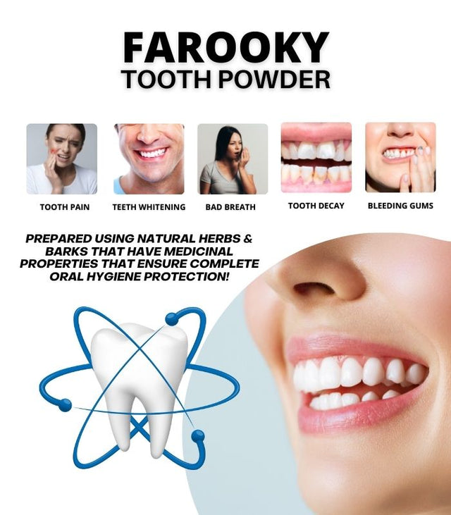 Farooky Tooth Powder 80GMS – Zinda Tilismath